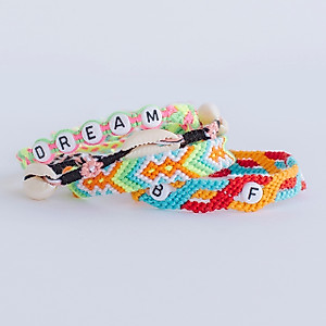 Choose Friendship, My Friendship Bracelet Maker Ultimate Expansion Pack, 120 Pre-cut Threads and 225 Beads, Makes 24-48 Bracelets