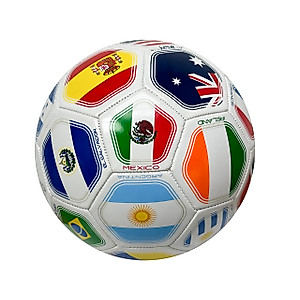 Icon Sports Country Flags Soccer Ball Size 5, World Club National Teams, Flag Soccer Ball #5