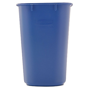 Rubbermaid Commercial Products Deskside Wastebasket Recycling Bin Small 13QT/3.25 GAL, for Home/Office/Under Desk, Blue (FG295573BLUE)