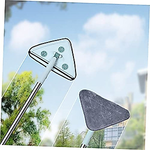 Baluue 12 Pcs Triangle Mop Head Microfiber Mops Commercial Mop Head Microfiber Floor Mop Wall Cleaner for Painted Walls Wall Cleaning Mop Wash Mop Head Mop Head Replacement Mop Head Round