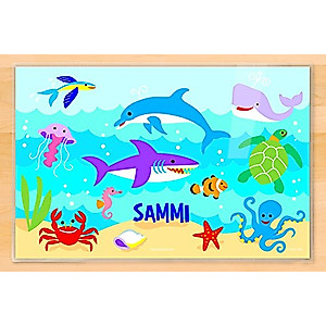 Ocean Personalized Placemat by Art Appeel, Laminated, 18 x 12 inches