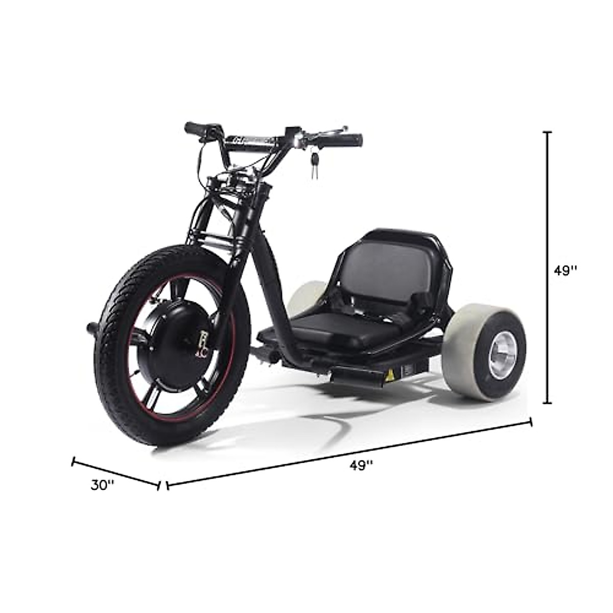 MotoTec Drifter 48v 800w Electric Trike Lithium