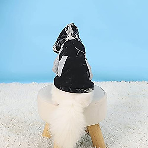 Neiwech Small Dogs Knitted Sweaters Medium Cats Soft Sweatshirts Pet Puppy Warm Winter Clothes Black Grey M 63S226