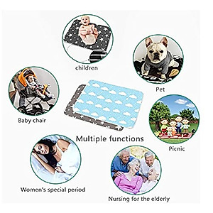 Waterproof Baby Diaper Changing Pad Multi Function Diaper Change Mat for Girls Boys Newborn Washable Reusable Breathable Leak Proof Infant Mattress19.6X27.5 in