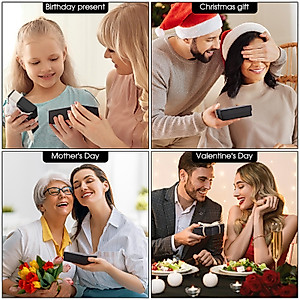 Sasylvia 72 Pcs Jewelry Gift Boxes 2.76 x 3.54 x 1.18'' Jewelry Packaging Boxes Necklace Box Cardboard for Valentine's Day(Black)