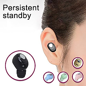 OCUhome True Wireless Earbuds, Bluetooth Headphones, L16 Wireless Earphone Bluetooth 5.0 Noise-canceling Mini in-Ear Earbud Sports Headset for Business Black