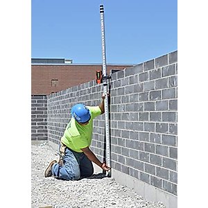 Johnson Level & Tool 40-6715 Two-Sided Laser Detector w/Clamp for Red Beam Rotating Lasers, Red Beam, 1 Laser Detector,Orange