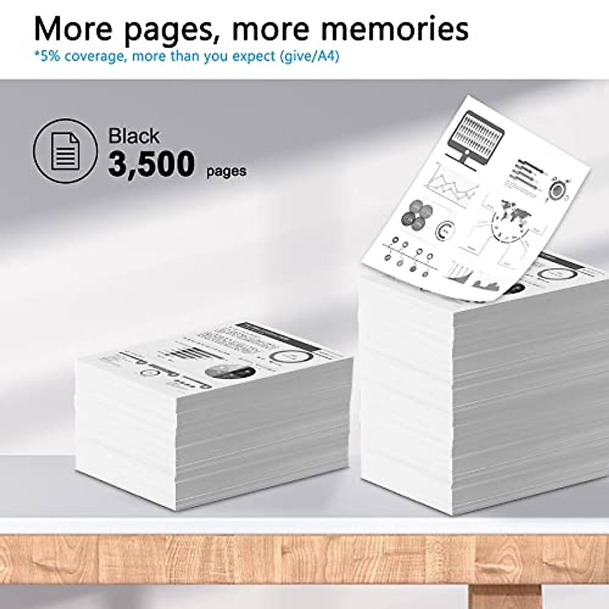 HIYOTA TN-720 TN720 Toner Cartridge Compatible Replacement for Brother TN720 HL-5440D 5450DN 5470DW/DWT DCP-8110DN MFC-8710DW 8950DW/DWT Series Printer Toner Cartridge (Black, 4-Pack)