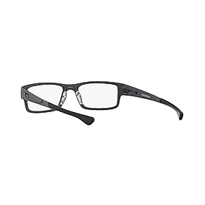 Oakley Men's Ox8046 Airdrop Rectangular Prescription Eyewear Frames, Satin Light Steel/Demo Lens, 59 mm