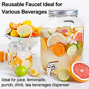 24 Pieces Beverage Dispenser Spigot Bulk Push Style Spigot Water Cooler Faucet Replacement Plastic Lever Spout Water Dispenser Spigot for Juice Lemonade Beverage Dispenser