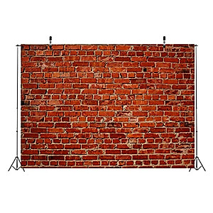 BELECO 15x10ft Fabric Red Brick Wall Backdrop for Photography Brick Backdrop Background Home Decor Red Brick Backdrop Birthday Baby Shower Party Decoration Banner Kids Adults Photoshoot Studio Props