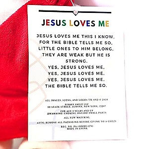 Pinkey Smile My Jesus Plush 14" Large Christ Doll Cute Christian Stuffed Plush of Son of God for Children, Church, Sunday School, Religious Gift, Kids Jesus Gift