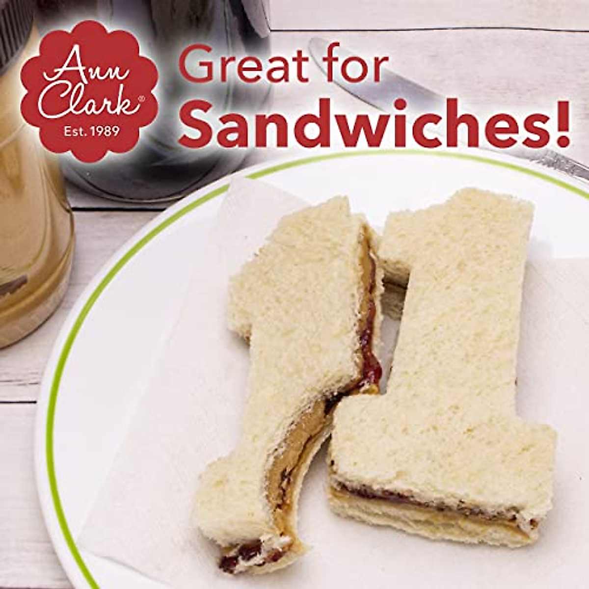 Large Number One #1 Cookie Cutter, 4.5" Made in USA by Ann Clark