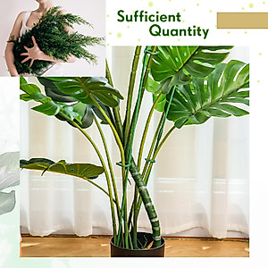 meekoo 60 Pcs Adjustable Garden Plant Support Stakes Single Stem Plant Cage Support Rings with Clips and Connect Pipe for Orchid Rose Tomato, 12 Inch (Green)