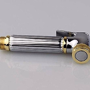 JIYTG Toilet Brush Bidet Sprayer Kit Hand Held Shower Bidet Tap Spray Booster Toilet Bidet Shower Spray Gun