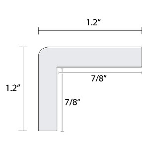 Kidkusion Table Cushion | Made in USA | 20 Feet + 8 Corners | Taupe | Baby Proof Furniture Edge and Corner Guards