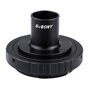 SVBONY Microscope T Adapter Camera Adapter T2 Mount Adapter for Canon EOS Camera and Microscope with 23.2mm Eyepiece Ports