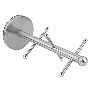 Zerodis Cup Storage Tree, Stainless Steel Cup Holder Stand with Thickened 3 Branches Metal Coffee Cup Storage Rack for Kitchen Countertop 5.9x5.9x14inch