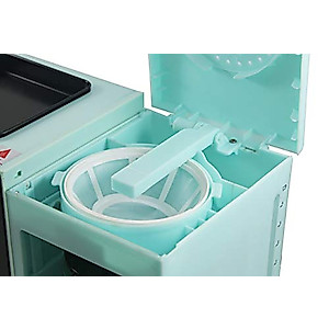 Elite Gourmet Americana 2 Slice, 9.5" Griddle with Glass Lid 3-in-1 Breakfast Center Station, 4-Cup Coffeemaker, Toaster Oven with 15-Min Timer, Heat Selector Mode, Blue, (EBK8810BL)