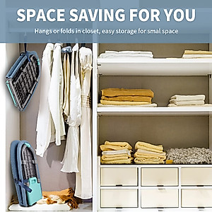 Foldable Ironing Board, Travel Ironing Board with Heat Resistant Ironing Board Cover, Easily Folds for Convenient Storage.