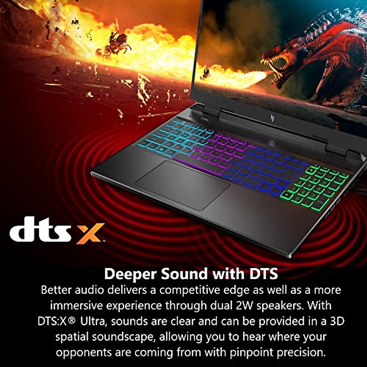 Acer Nitro 16 Gaming Laptop | AMD Ryzen 9 7940HS Octa-Core CPU | NVIDIA GeForce RTX 4070 Laptop GPU | 16" WQXGA 165Hz IPS Display | 16GB DDR5 | 1TB Gen 4 SSD | Wi-Fi 6E | RGB Backlit KB | AN16-41-R5KC