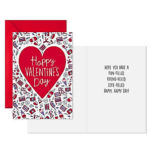 Hallmark Valentines Day Cards for Kids Classroom Assortment, Be Happy (8 Valentine's Day Cards with Envelopes)