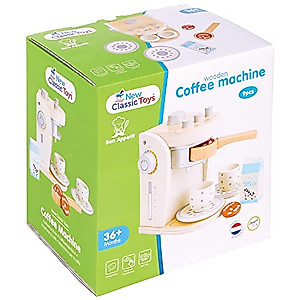 New Classic Toys 10705 Coffee Maker, Multicolor (White), 3 years to 9 years