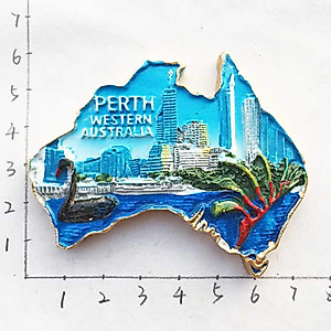3D Perth Australia Refrigerator Magnet Travel Sticker Souvenirs Home & Kitchen Decoration Australia Fridge Magnet from China
