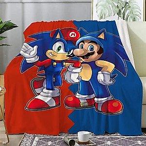 Anime Blanket Ultra-Soft Flannel Fleece Throw Blanket Cozy Plush Bedding for Bed Sofa Kids Adults (Pic 1, 50 x 40 inches)