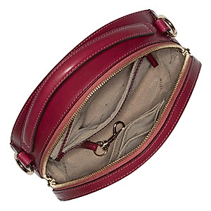 Brahmin Lane Leather Shoulder Bag Fuschia