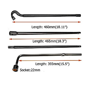 Dr.Roc Compatible with Spare Tire Tool Kit with Tire Jack Handle and Wheel Lug Wrench 2007-2021 Toyota Tundra 2008-2021 Toyota Sequoia