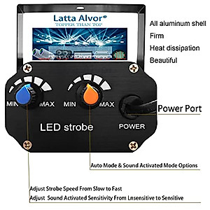 DJ Disco KTV Bars Lights Strobe Lights Stage Light 36 LED Mini Disco LIghts Flash Strobe Lighting with Sound Activated and Speed Control for Party Wedding (multil with a remote control)