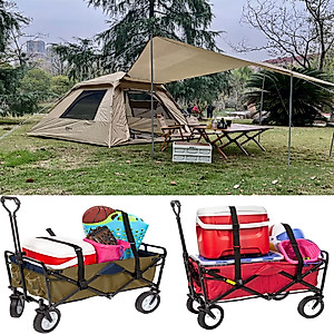 CORRBPEN Universal Buckle Straps Compatible with Collapsible Folding Outdoor Utility Wagon,mac Wagon Accessories,Sports Folding Wagon Accessories,Children's Dining Chair seat Belt, Wagon Accessories.