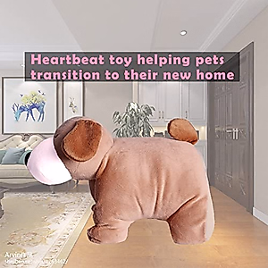 SMART ELEPHANT Heartbeat Dog Toy Sleep Buddy - Anxiety Relief Toy - Training Sleep Aid Behavior Plush Dog Toy, Pet Companion Pillow