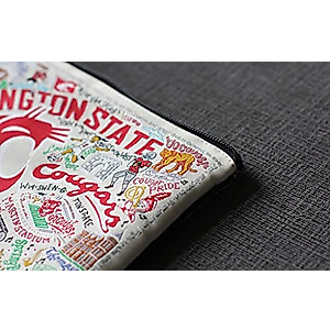Catstudio Washington State University Zip Pouch | Use as Wallet, Clutch, Handbag or Makeup Bag