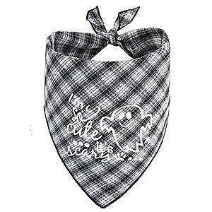 Halloween Bandana for Dogs Set of 2, Triangle Reversible Pet Scarf for Small Medium Large Dogs