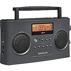 Sangean PR-D15 Digital Portable Stereo RDS Receiver Gray