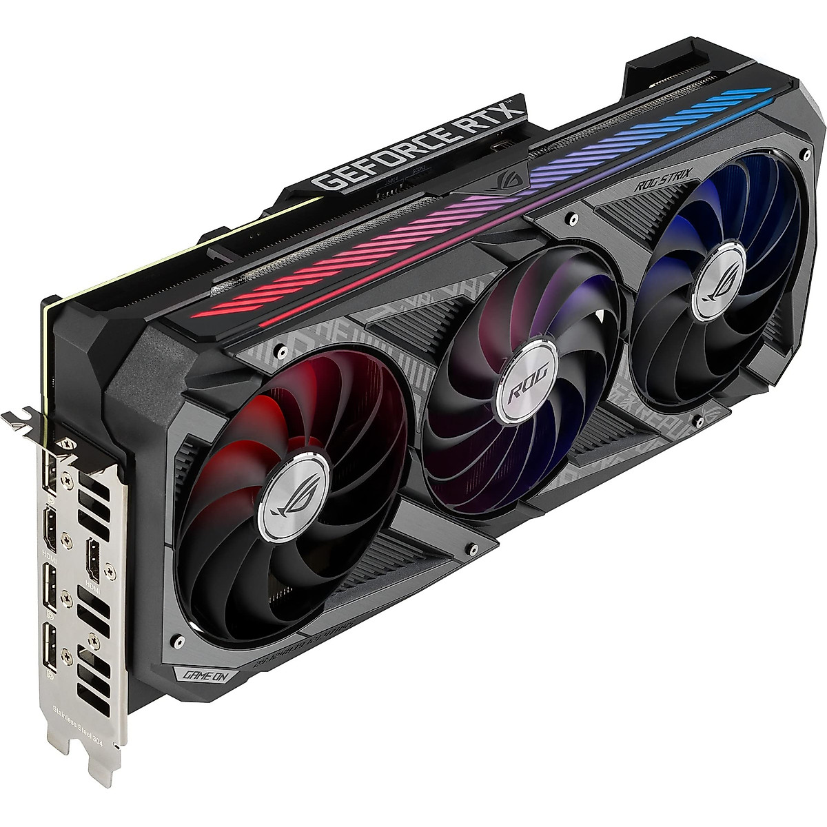 ASUS ROG Strix NVIDIA GeForce RTX 3070 V2 OC Edition Gaming Graphics Card (PCIe 4.0, 8GB GDDR6, LHR, HDMI 2.1, DisplayPort 1.4a, Axial-tech Fan Design, 2.9-Slot, Super Alloy Power II, GPU Tweak II)