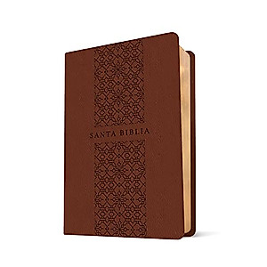 Santa Biblia NTV, Edición compacta, letra grande (SentiPiel, Café, Letra Roja) (Spanish Edition)