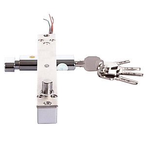 UHPPOTE Drop Bolt Lock Key Open Fail Secure Sturdiness Electric Manual Open Cylinder