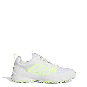 adidas Women's Zoysia Spikeless Golf Shoes, Footwear White/Lucid Lemon, 7