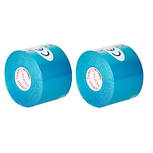 Kinesiology Tape Pro, Athletic Waterproof Muscle Support Adhesive Kinesio Sport Tape for Athletes 2 inches x 16.4 feet, 2 Rolls, Light Blue