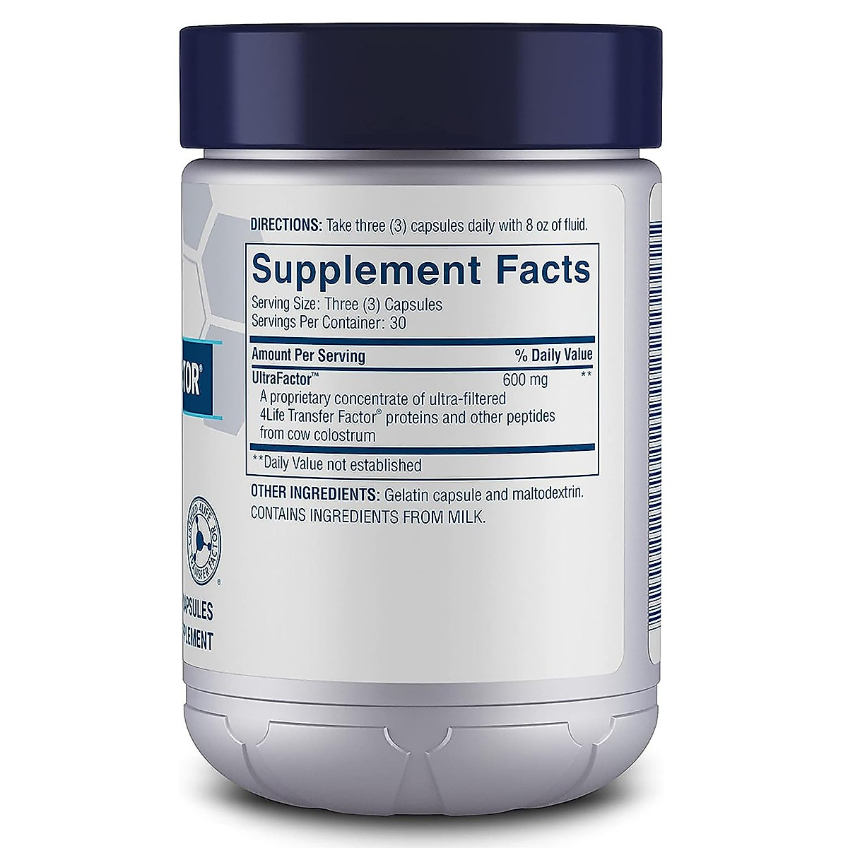 4Life Transfer Factor Classic -with Cow Colostrum for Enhanced Immune Response, Recognition, and Memory - for Ages 2 and Up - 90 Veggie Capsules