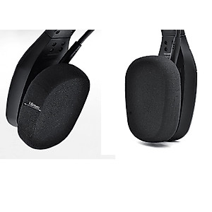 VEKEFF Replacement Cushion Ear Pads Kit for BlueParrott B450-XT Bluetooth Headset (Black, Foam Ear Cushions + Microphone Foam)