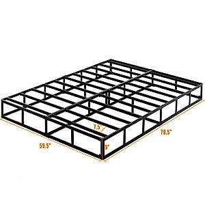 TATAGO 9 Inch Heavy Duty Box Spring Mattress Foundation 3000lbs Max Weight Capacity/No Noise/Easy Assembly,Queen