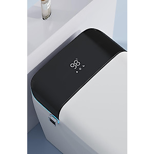 HomSof Smart Bidet Toilet with Auto Flush,Foot Sensor Flush,Heated Seat,Warm Water,Warm Air Drying,Remote Control,One Piece Bidet Toilet for Bathrooms