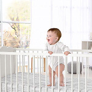 Grey and White Woodland Wood Grain Baby or Toddler Fitted Crib Sheet for Rustic Patch Collection by Sweet Jojo Designs - Gray