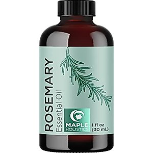 Pure Rosemary Essential Oil for Aromatherapy - Pure Rosemary Oil for Hair Skin and Nails - Refreshing Rosemary Essential Oil for Diffusers Plus Dry Scalp Treatment and Hair Oil for Enhanced Shine