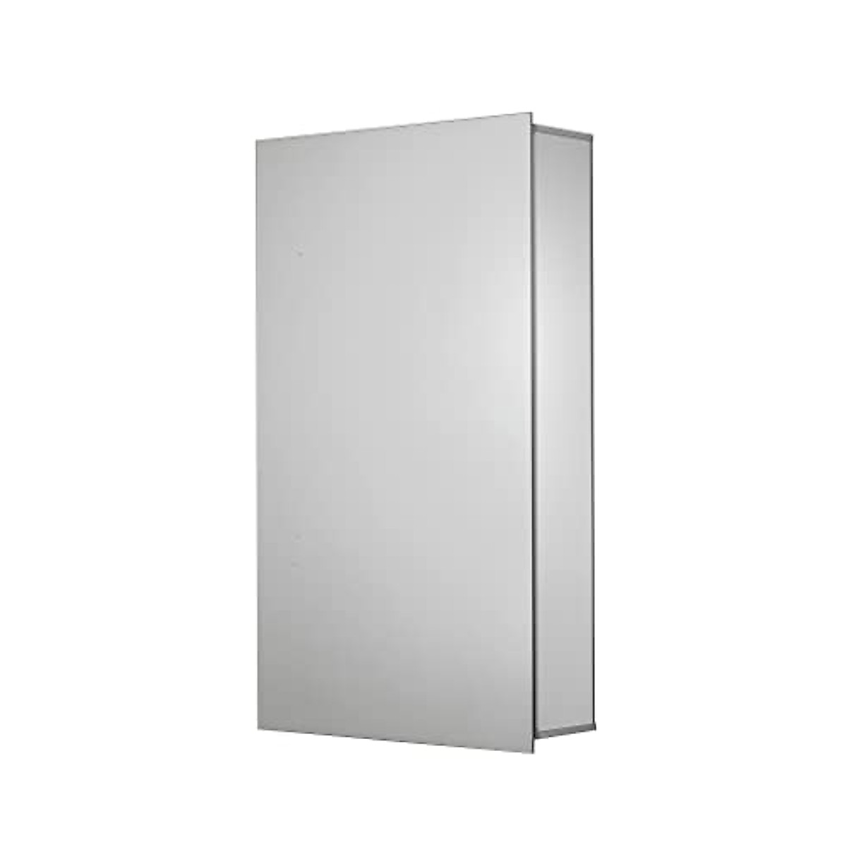 Croydex Mallard Single Door, Recessed or Surface Mount, Hang 'n' Lock Easy Installation Medicine Cabinet, 15W x 26H, Aluminum
