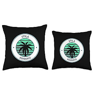 Honduras Utila Design Utila Honduras Throw Pillow, 18x18, Multicolor